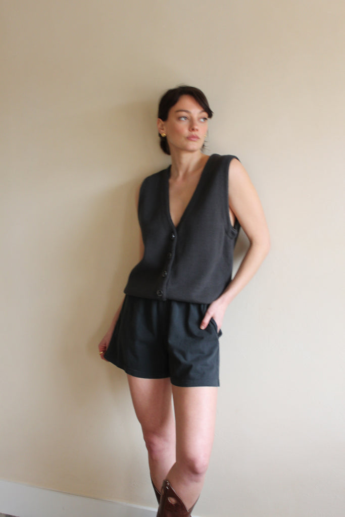 Na Nin Nina Vintage Cotton Shorts / Available in Alabaster and Faded B ...