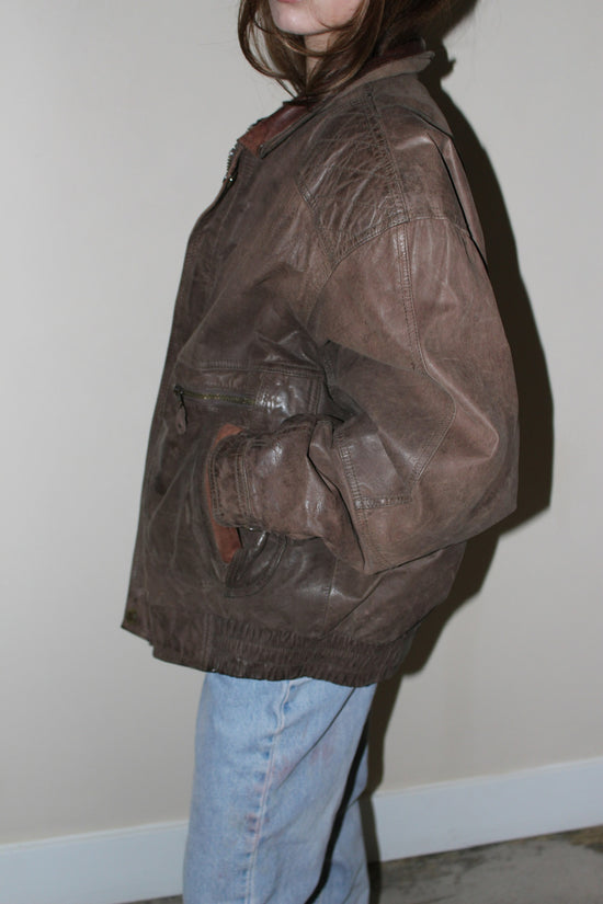 Vintage Leather Flight Jacket – NA NIN