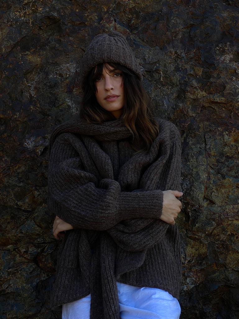 Na Nin CeCe Knitted Alpaca Scarf / Available in Multiple Colors – NA NIN